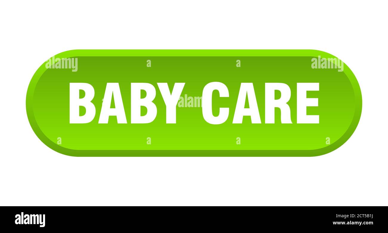 baby care button. rounded sign isolated on white background Stock ...