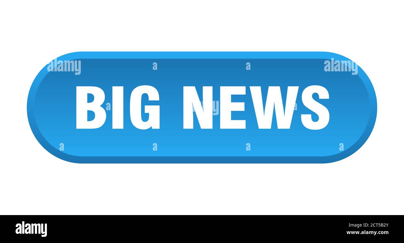 big news button. rounded sign isolated on white background Stock Vector ...
