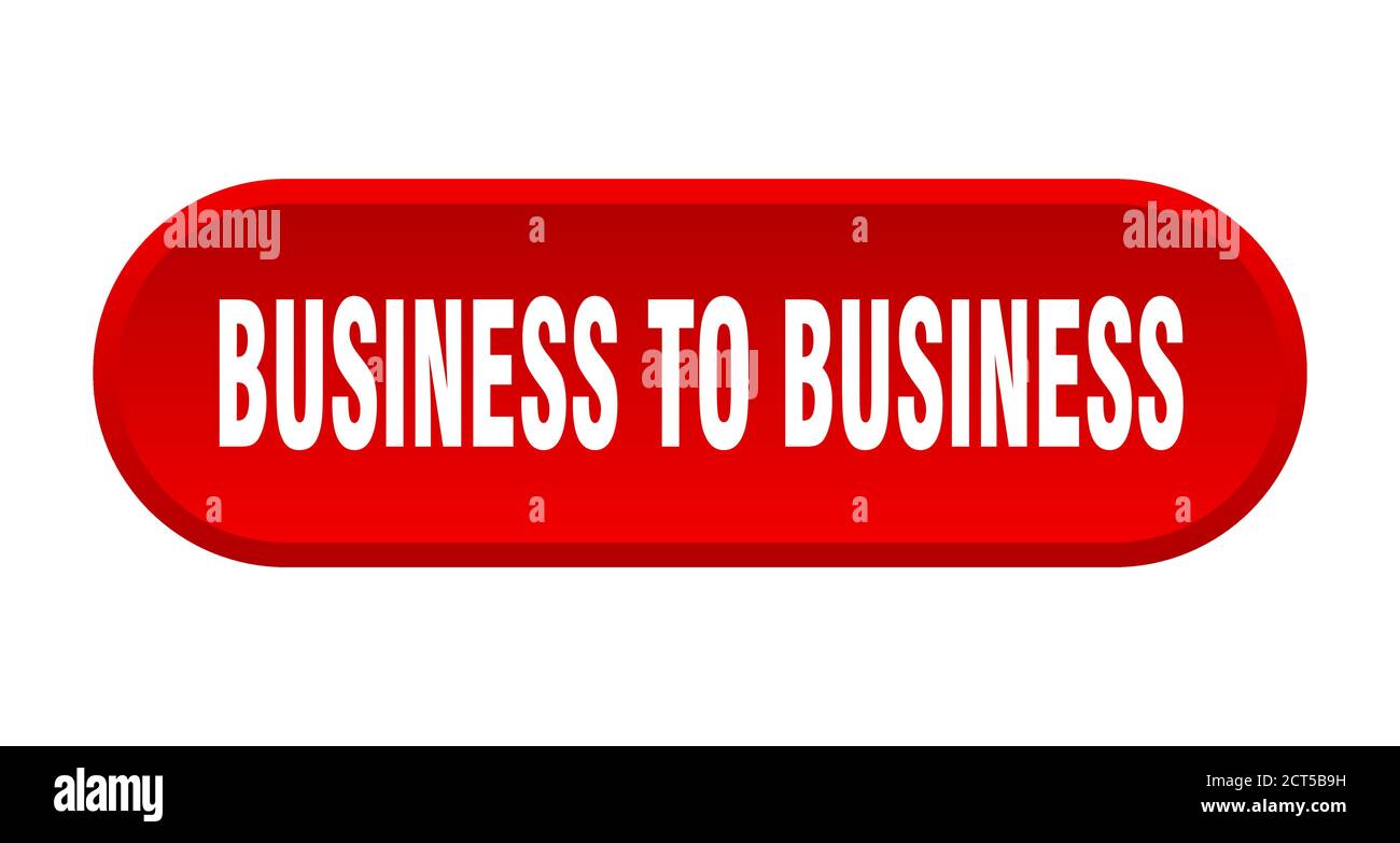 business to business button. rounded sign isolated on white background ...
