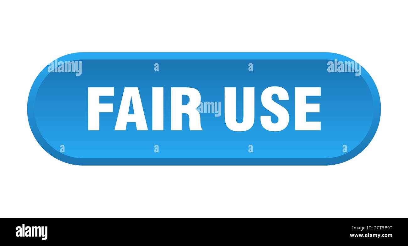 fair use button. rounded sign isolated on white background Stock Vector ...