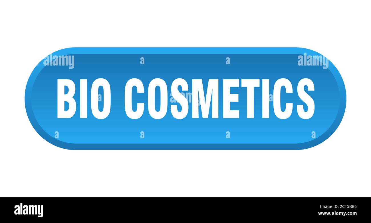 bio cosmetics button. rounded sign isolated on white background Stock ...