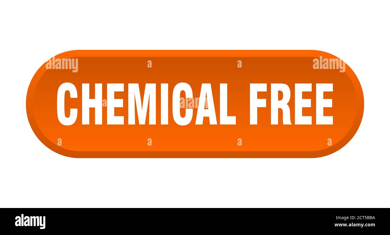 chemical free button. rounded sign isolated on white background Stock ...