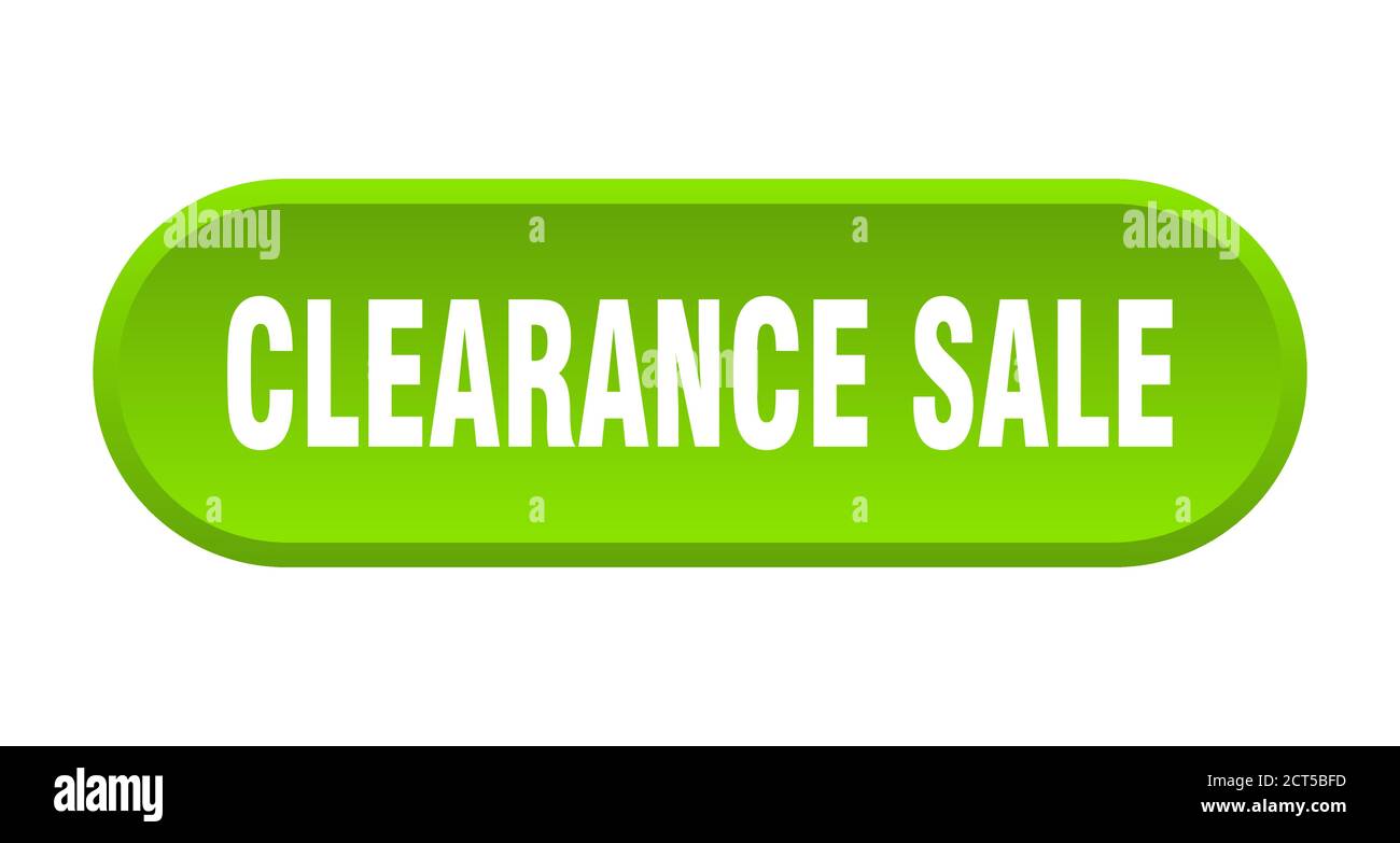 clearance sale button. rounded sign isolated on white background Stock ...