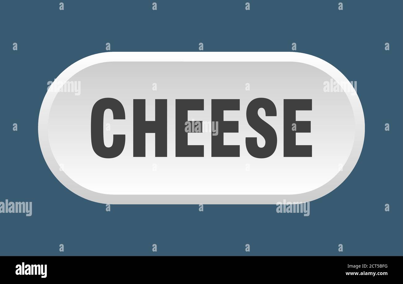 cheese button. rounded sign isolated on white background Stock Vector ...
