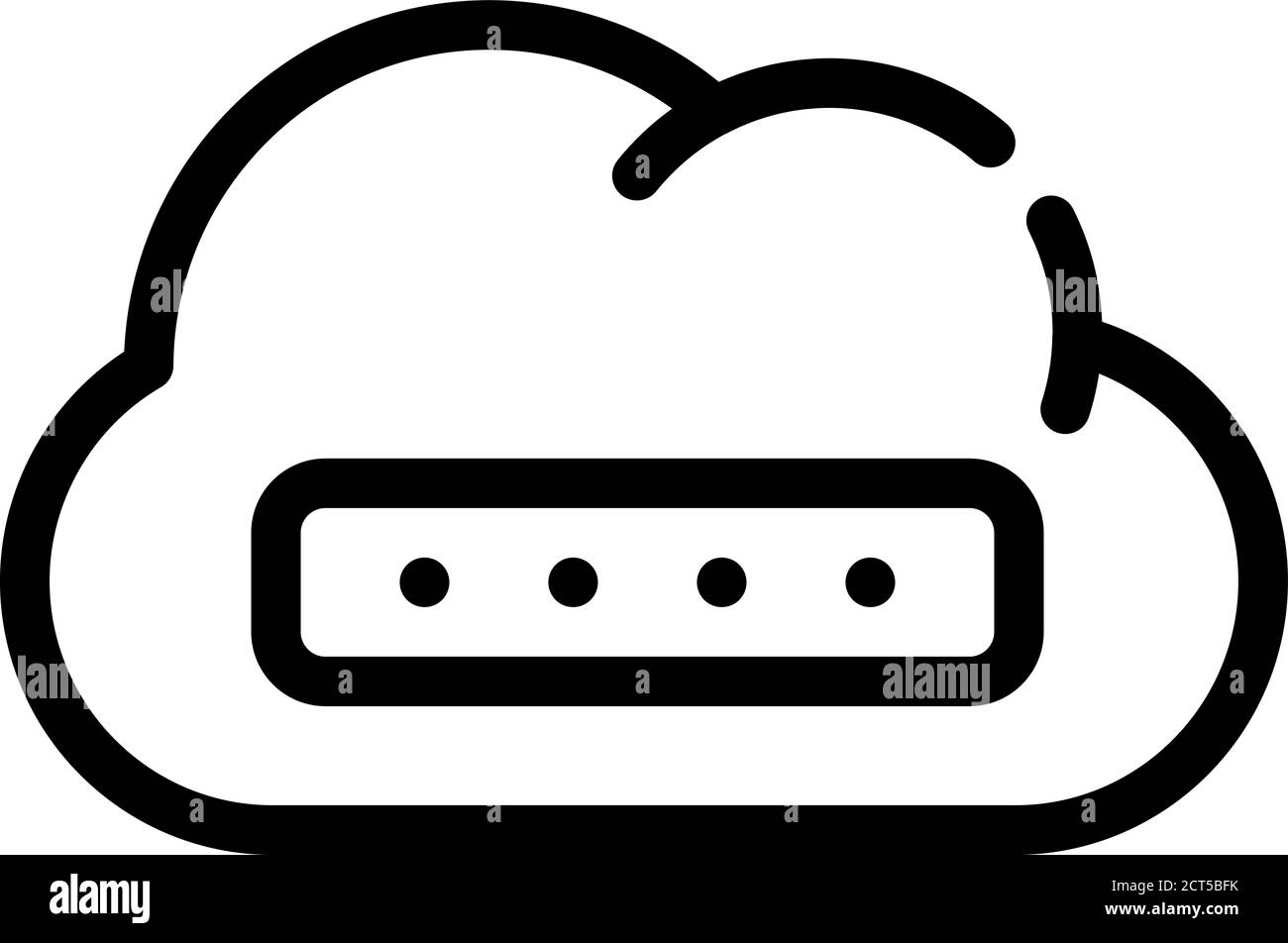 Memory cloud icon outline Cut Out Stock Images & Pictures - Alamy