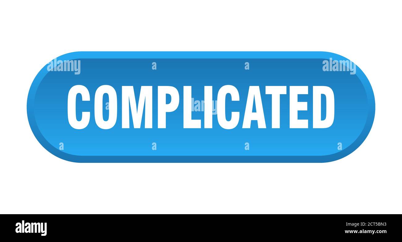 complicated button. rounded sign isolated on white background Stock ...