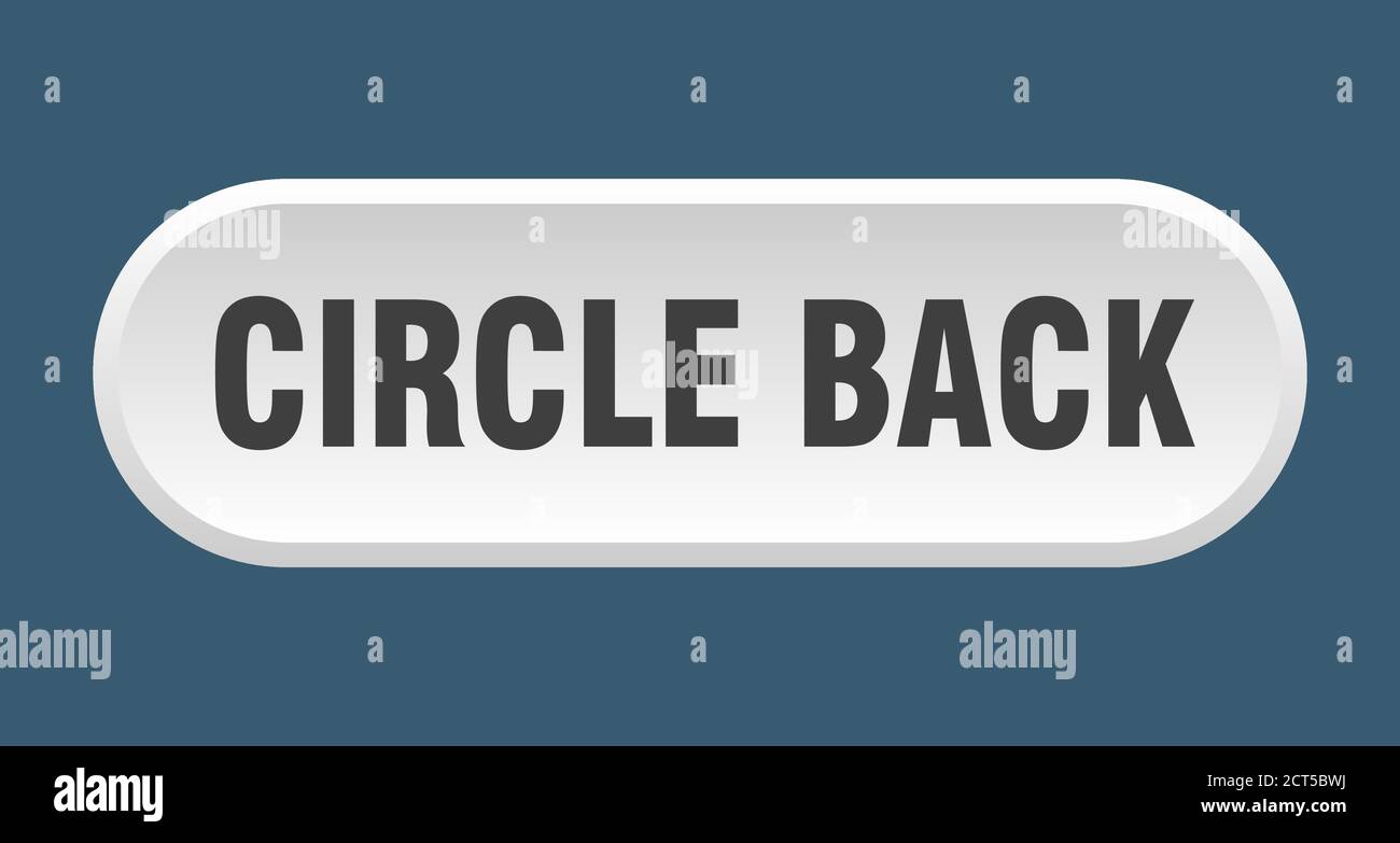 circle back button. rounded sign isolated on white background Stock ...