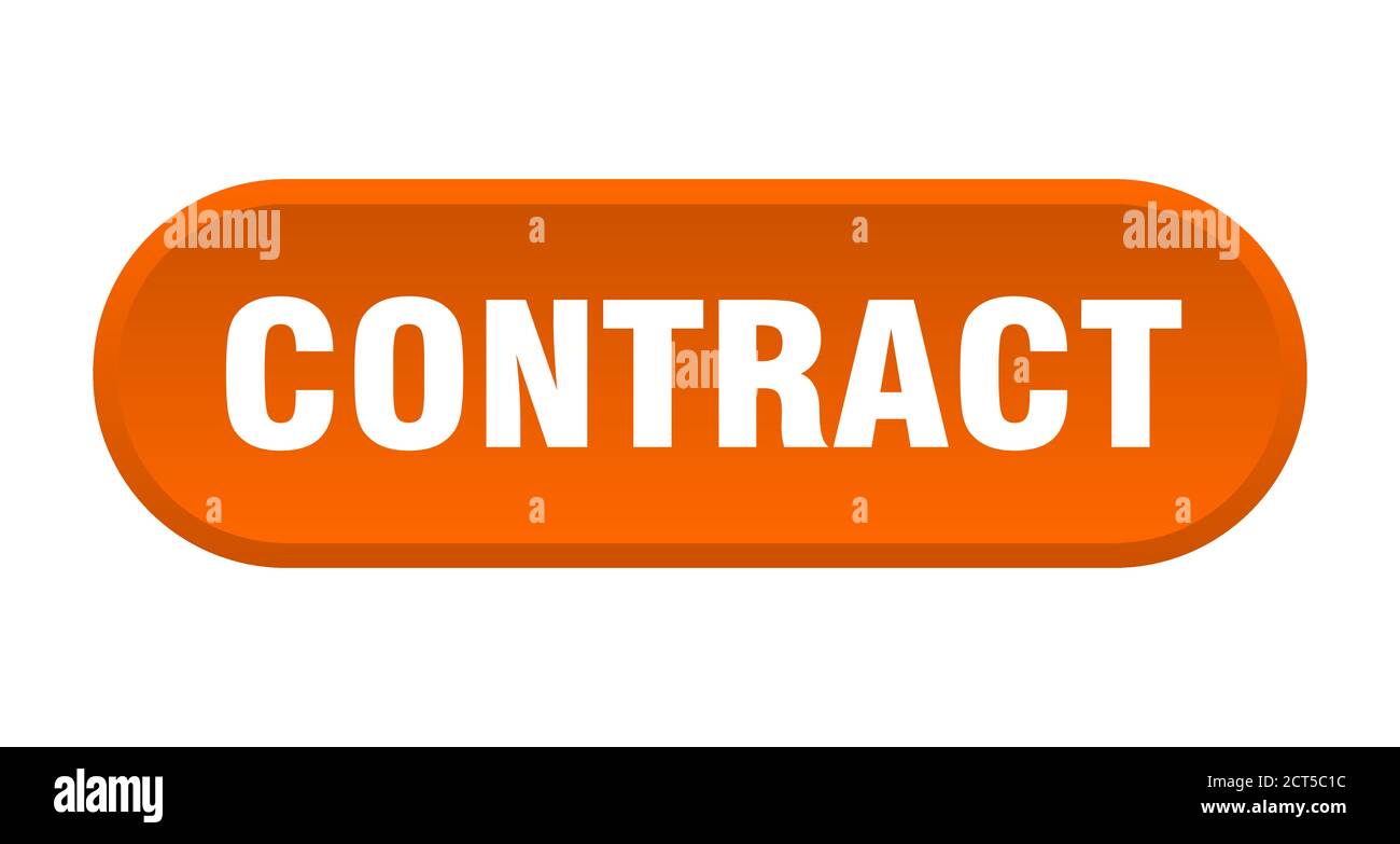 contract button. rounded sign isolated on white background Stock Vector ...