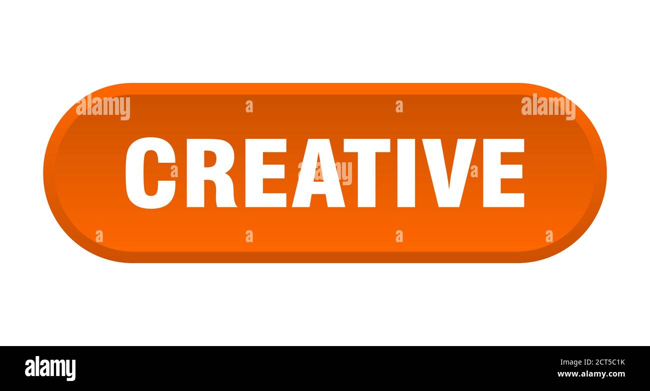 creative button. rounded sign isolated on white background Stock Vector ...