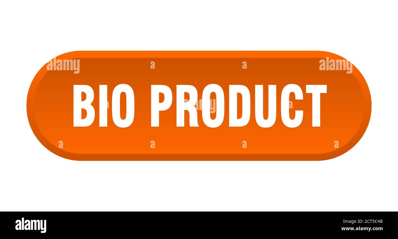 bio product button. rounded sign isolated on white background Stock ...