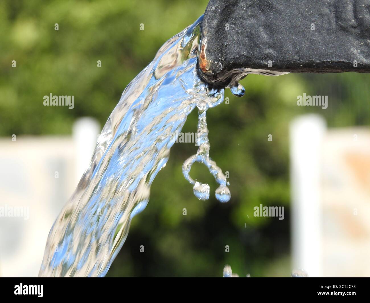 manual ancient fountain water jet Stock Photo - Alamy