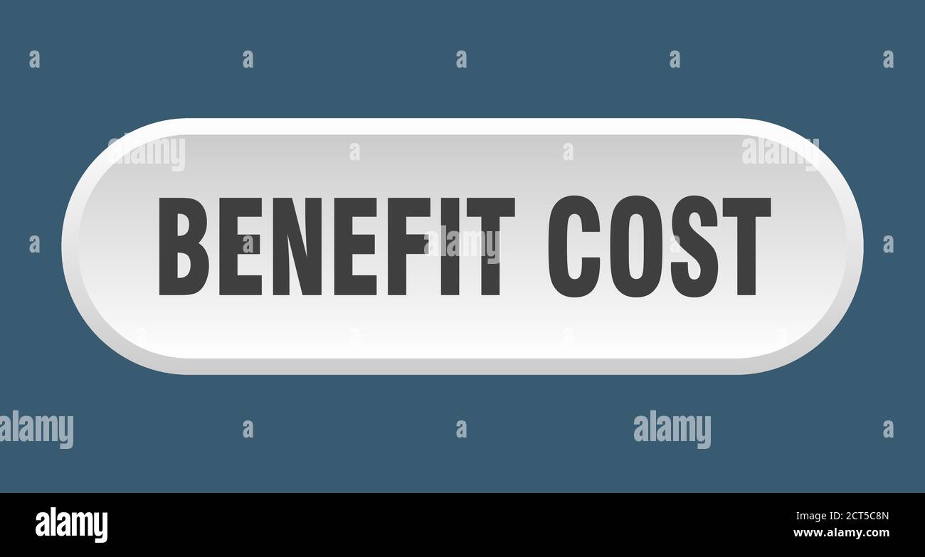 benefit cost button. rounded sign isolated on white background Stock Vector Image & Art - Alamy