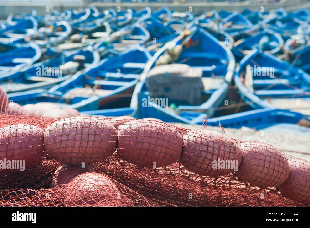Morocco fishing nets port skala hi-res stock photography and images - Alamy