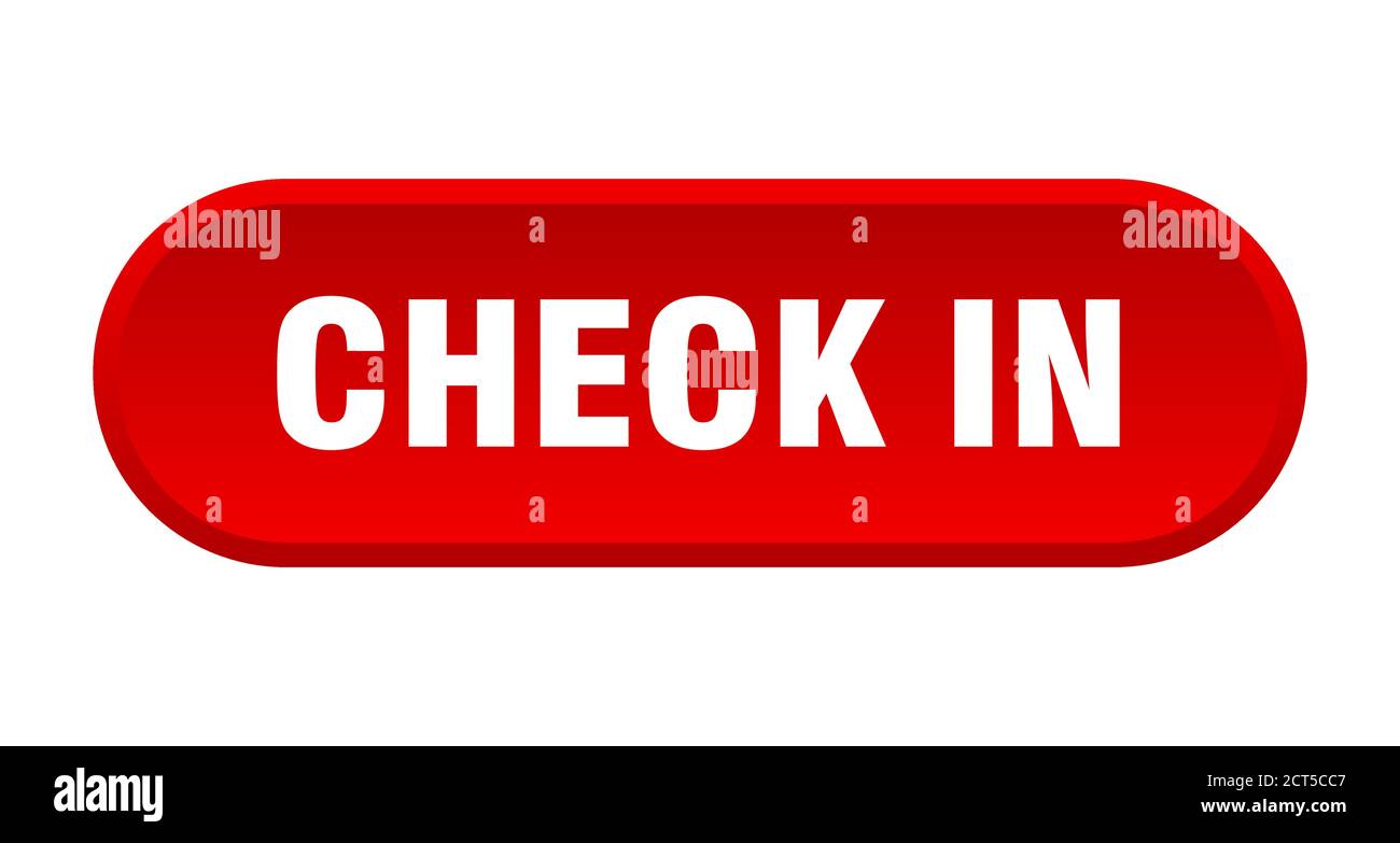 check in button. rounded sign isolated on white background Stock Vector ...