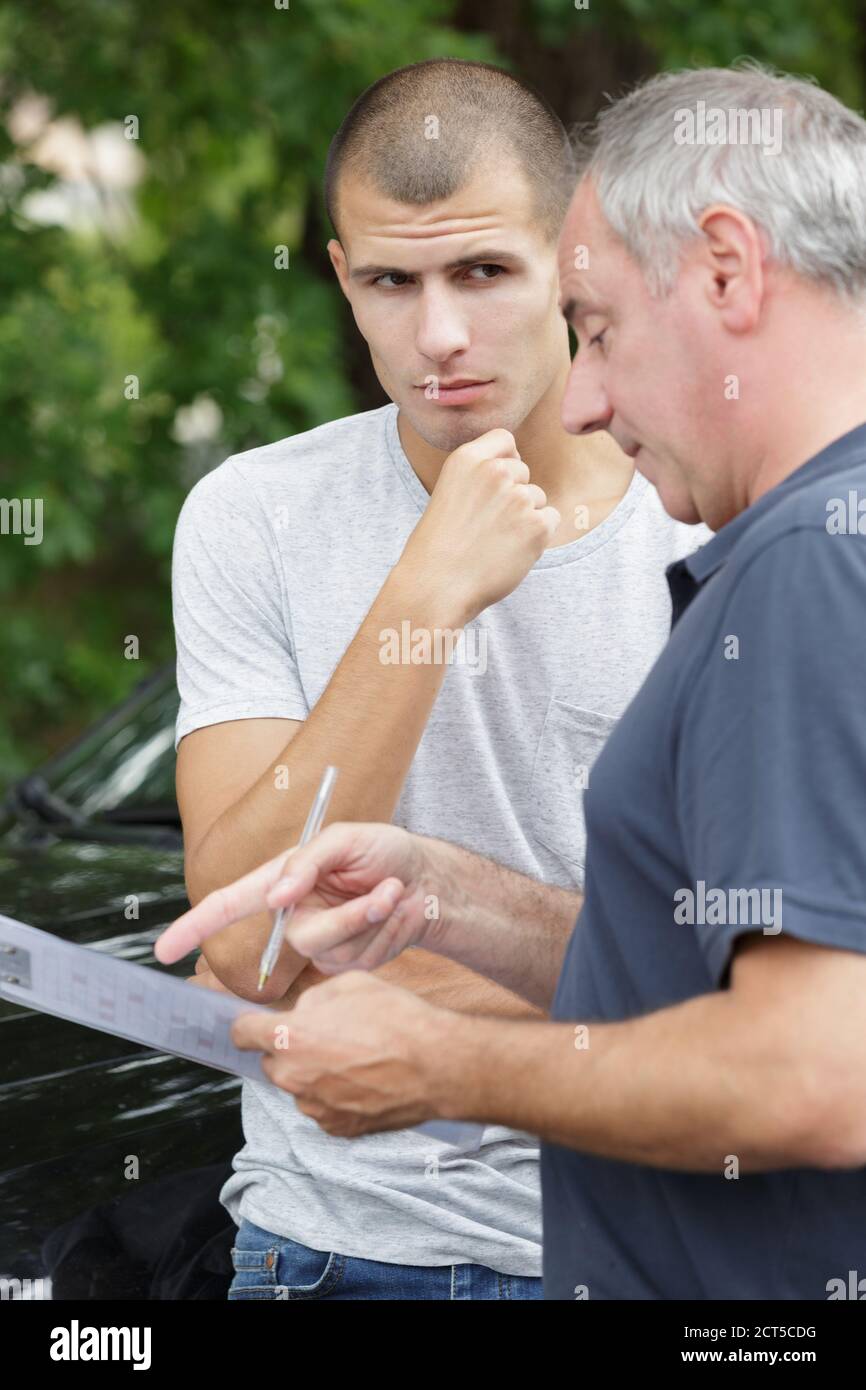 Mature woman driving test hi-res stock photography and images - Alamy