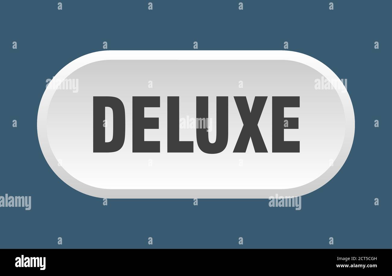 deluxe button. rounded sign isolated on white background Stock Vector ...