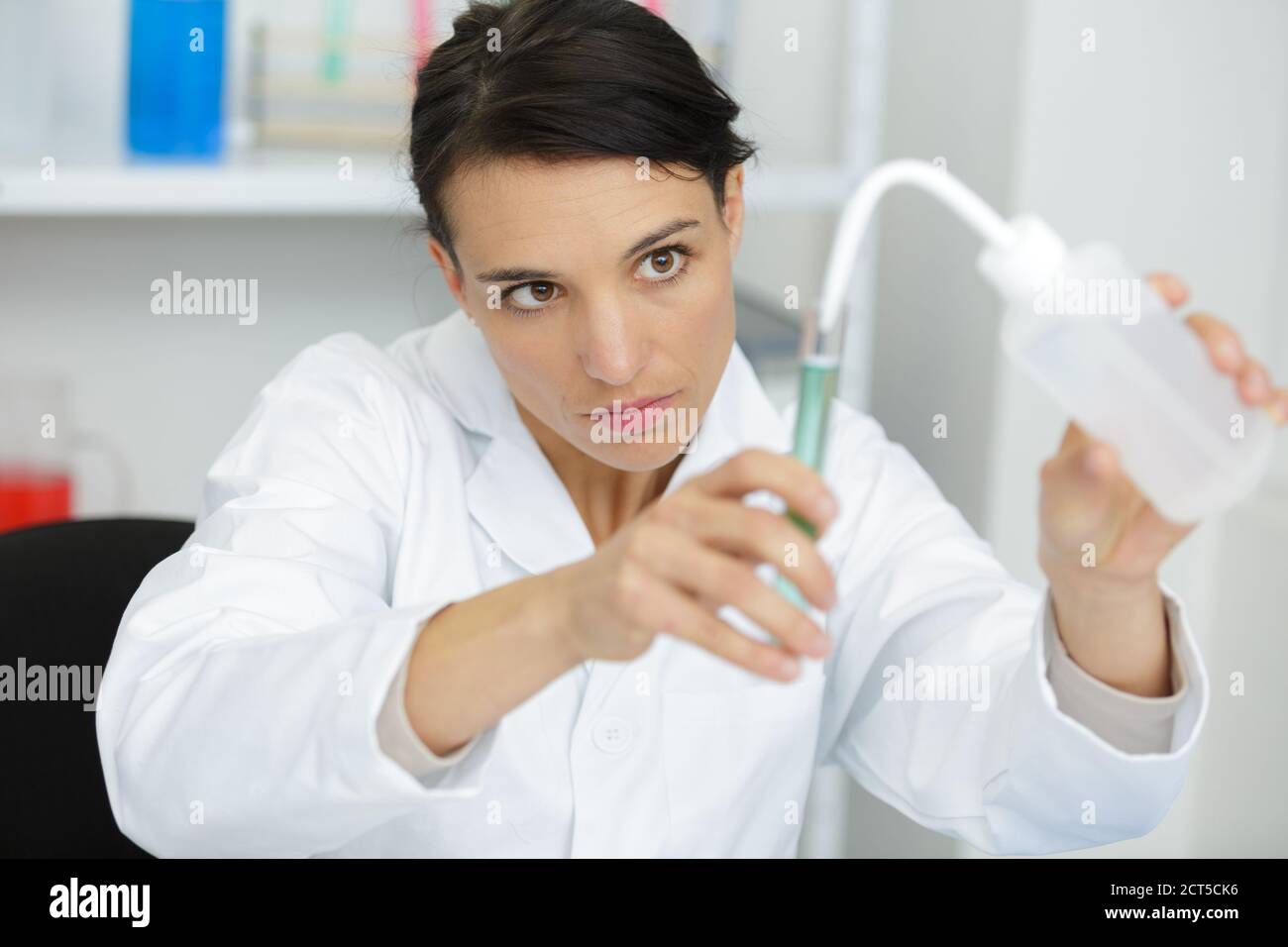 the one chemical laboratory scene Stock Photo - Alamy