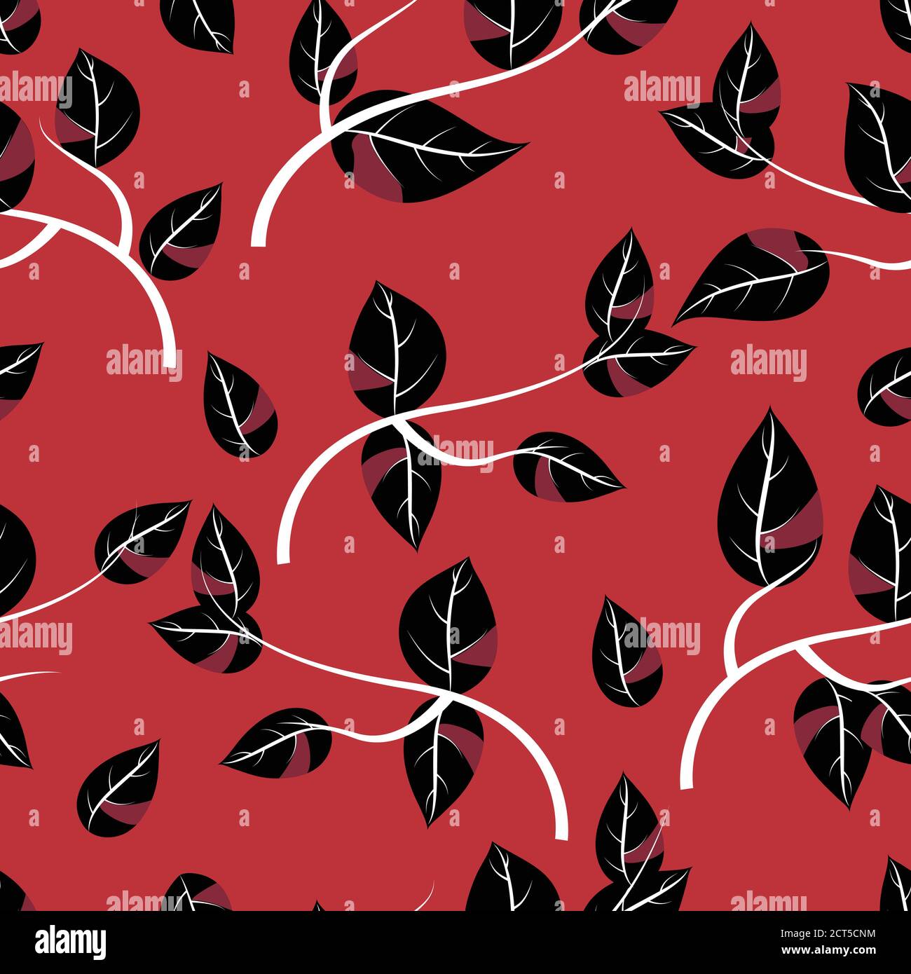 Autumn Leaves Seamless Pattern on Transparent Background Vector ...