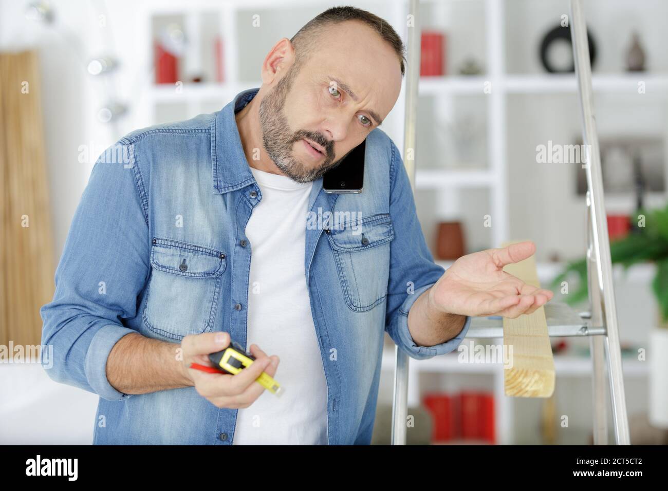 Tool box elderly man hi-res stock photography and images - Alamy