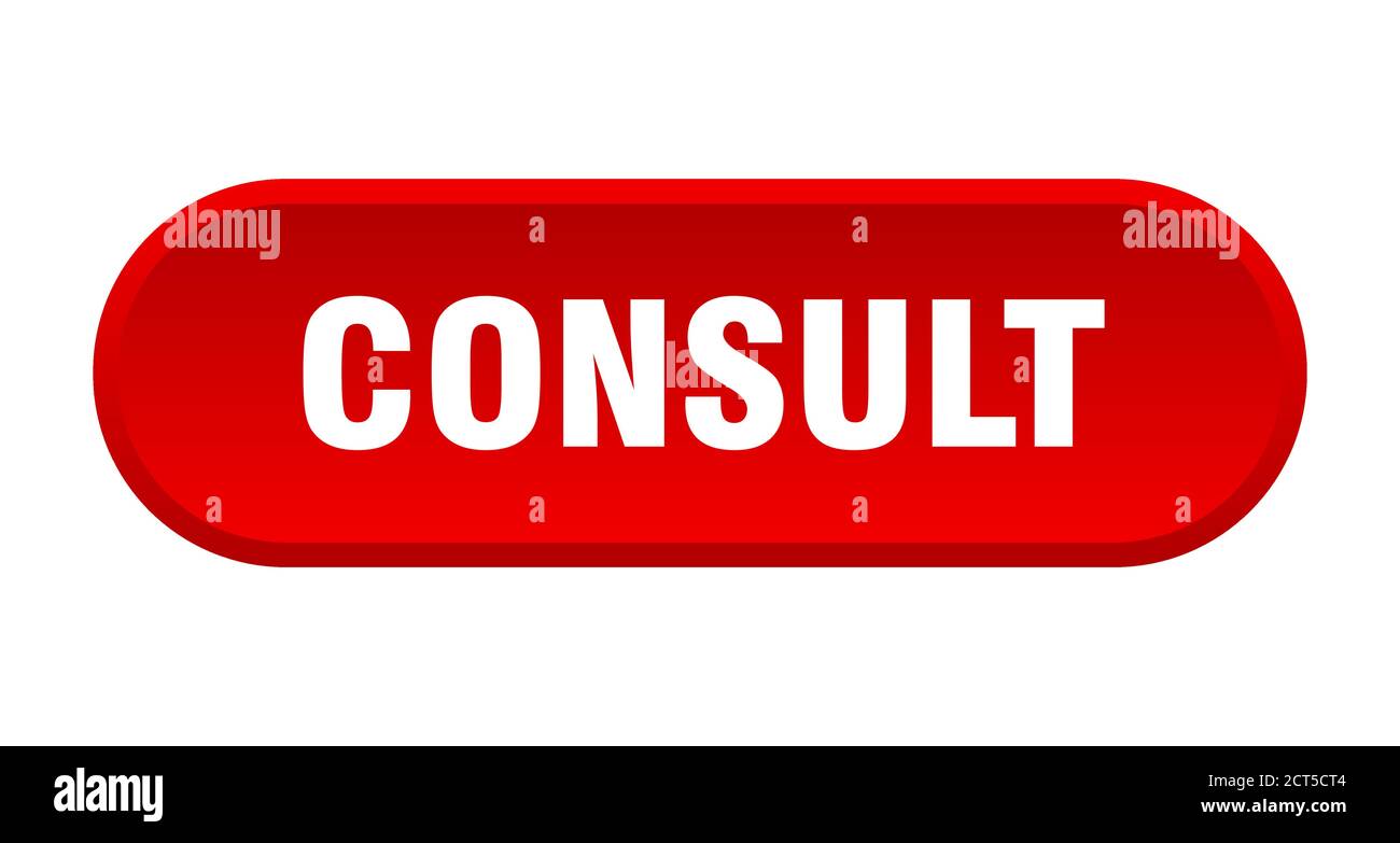 consult button. rounded sign isolated on white background Stock Vector ...