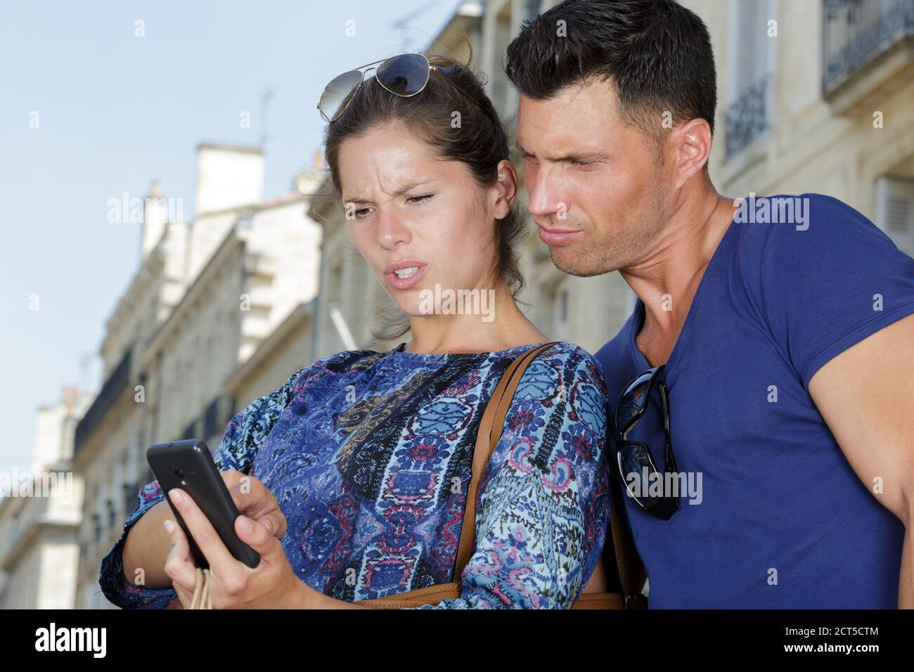 Call angry couple hi-res stock photography and images - Alamy