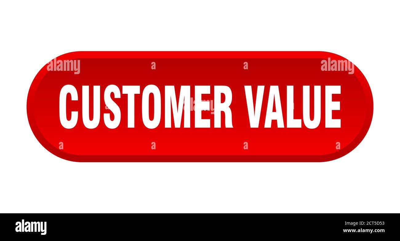 customer value button. rounded sign isolated on white background Stock ...