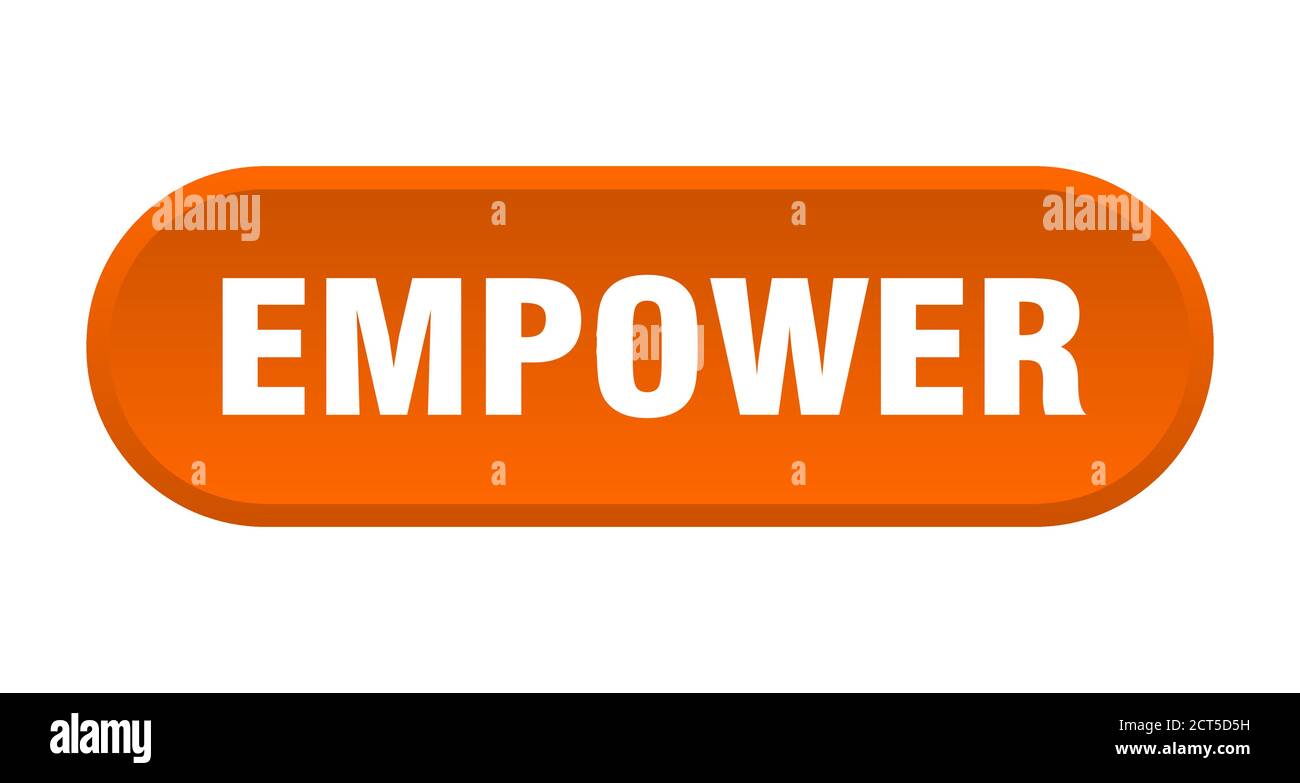 empower button. rounded sign isolated on white background Stock Vector ...