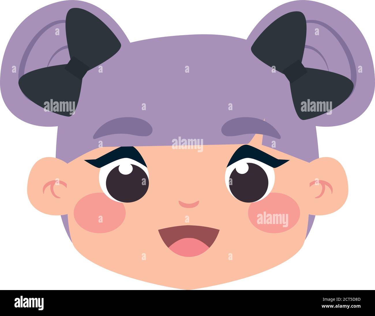 Isolated avatar of a girl cartoon - VEctor Stock Vector Image & Art - Alamy