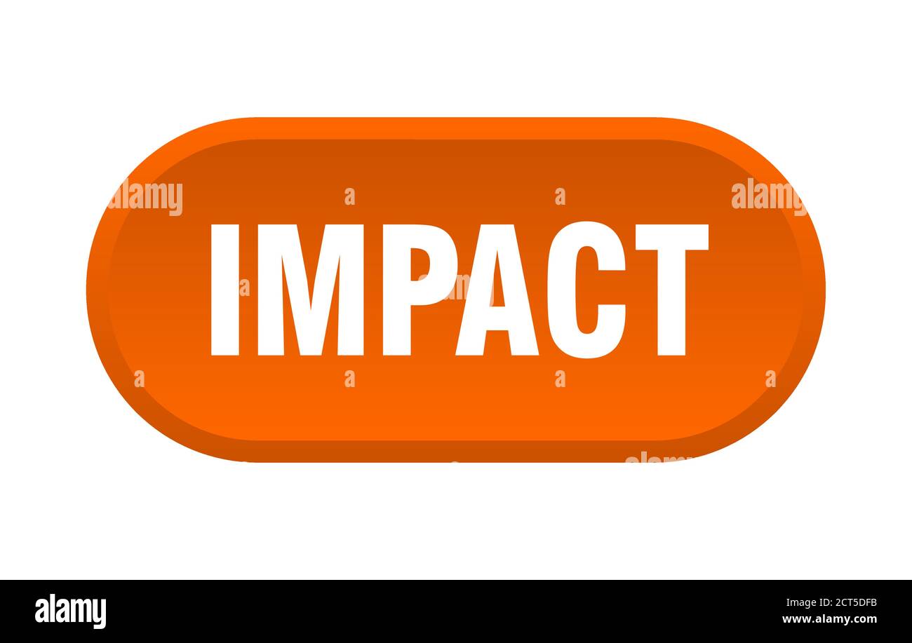 impact button. rounded sign isolated on white background Stock Vector ...