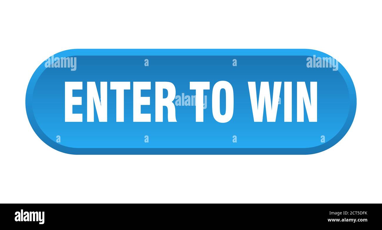 enter to win button. rounded sign isolated on white background Stock ...