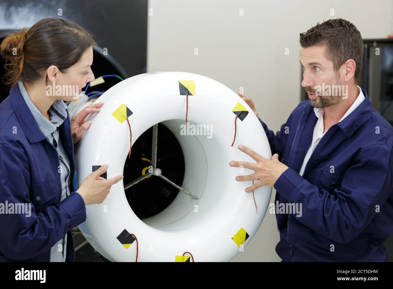 Engineers working on aircraft engine hi-res stock photography and ...