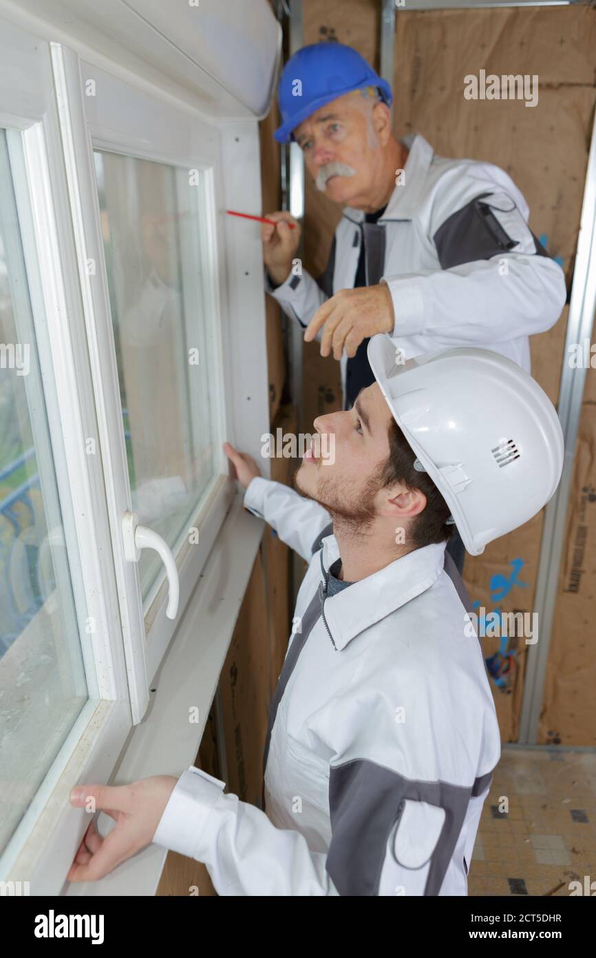 Person fitting window hi-res stock photography and images - Alamy