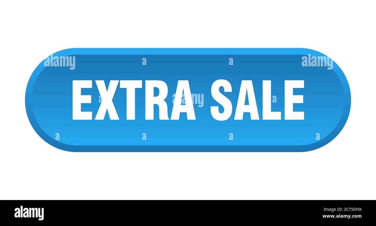 extra sale button. rounded sign isolated on white background Stock ...