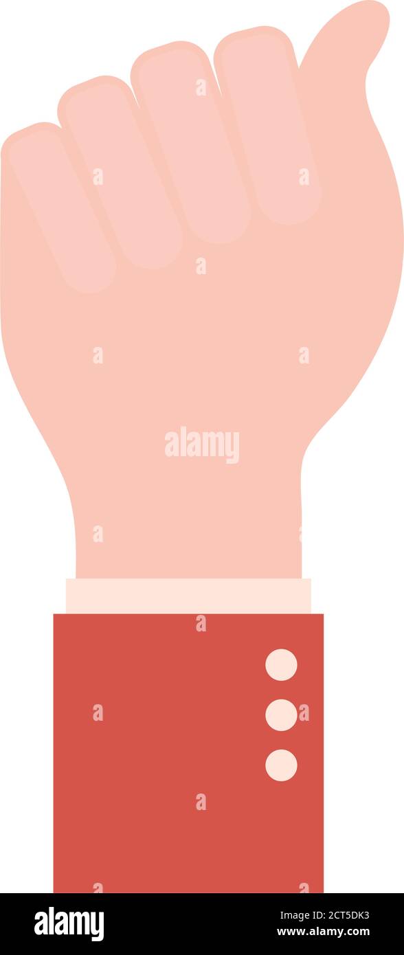 a hand sign language flat style icon vector design Stock Vector Image ...