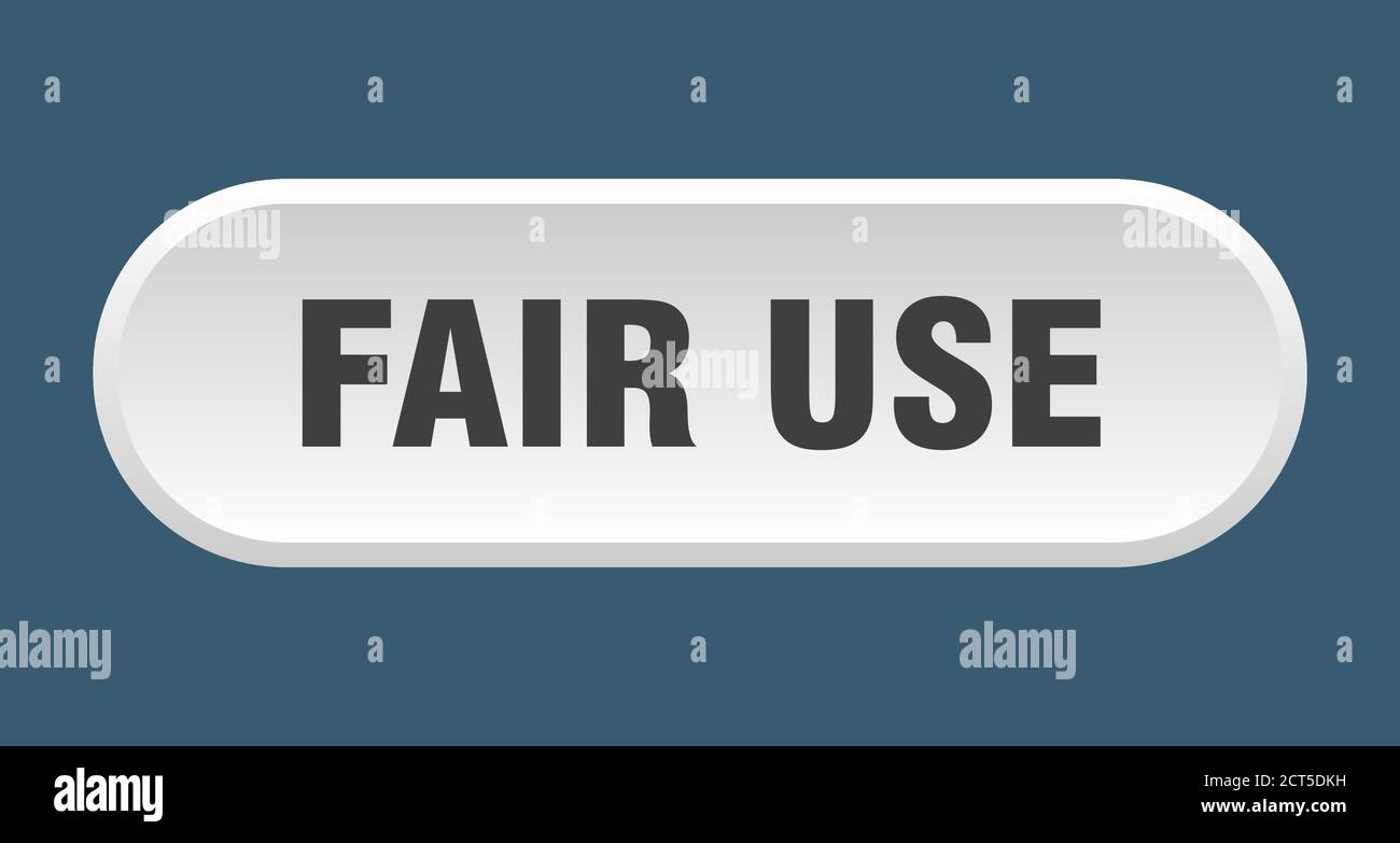 fair use button. rounded sign isolated on white background Stock Vector ...