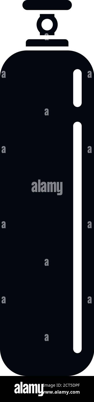Gas cylinder tank icon. Simple illustration of gas cylinder tank vector ...