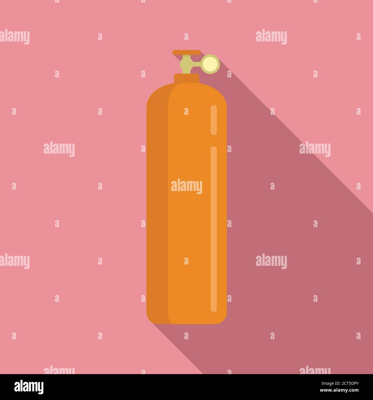 Gas cylinder storage icon. Flat illustration of gas cylinder storage ...