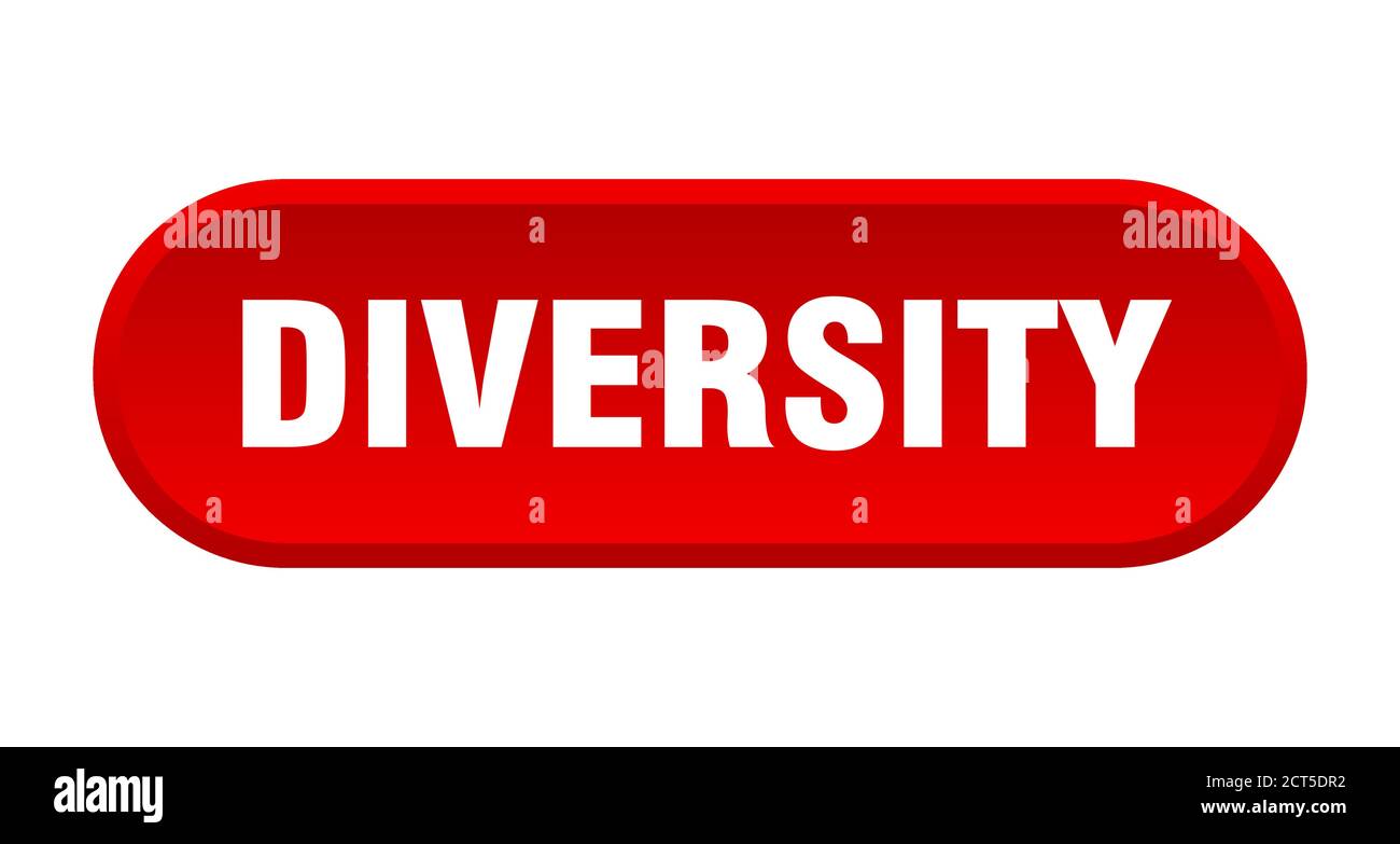 diversity button. rounded sign isolated on white background Stock ...