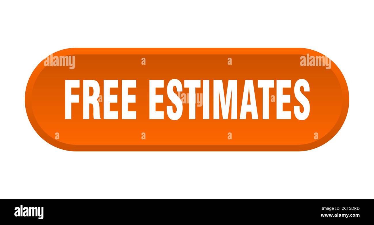 free estimates button. rounded sign isolated on white background Stock ...