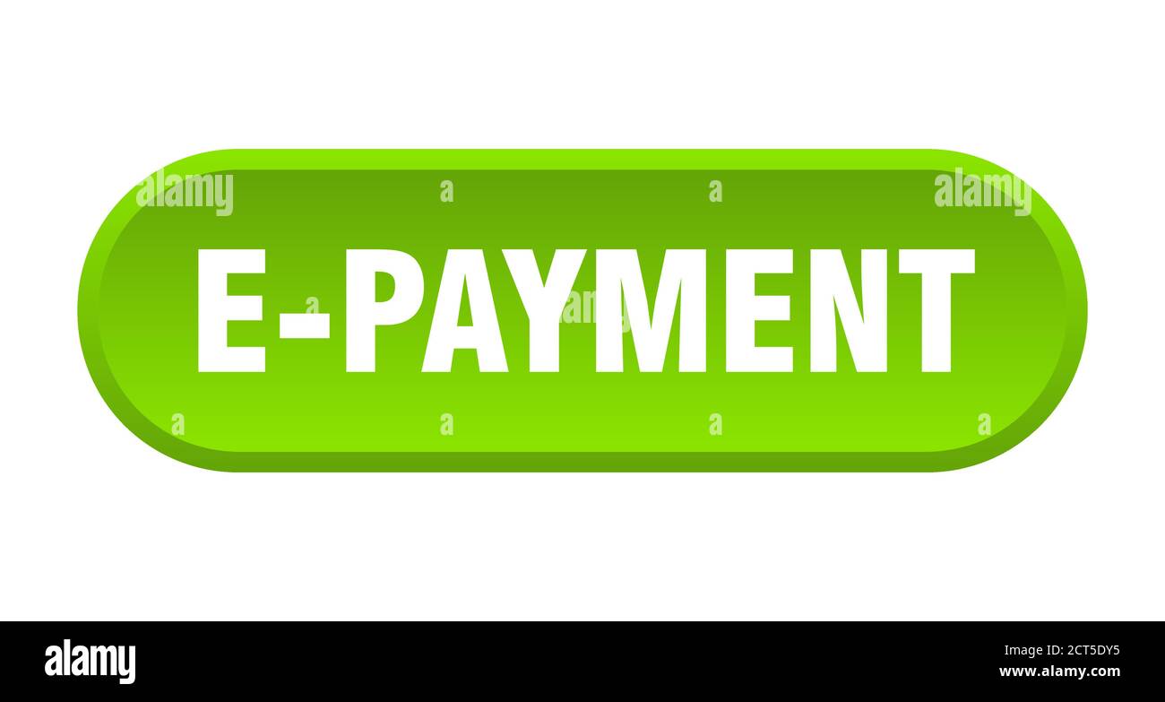 e-payment button. rounded sign isolated on white background Stock ...