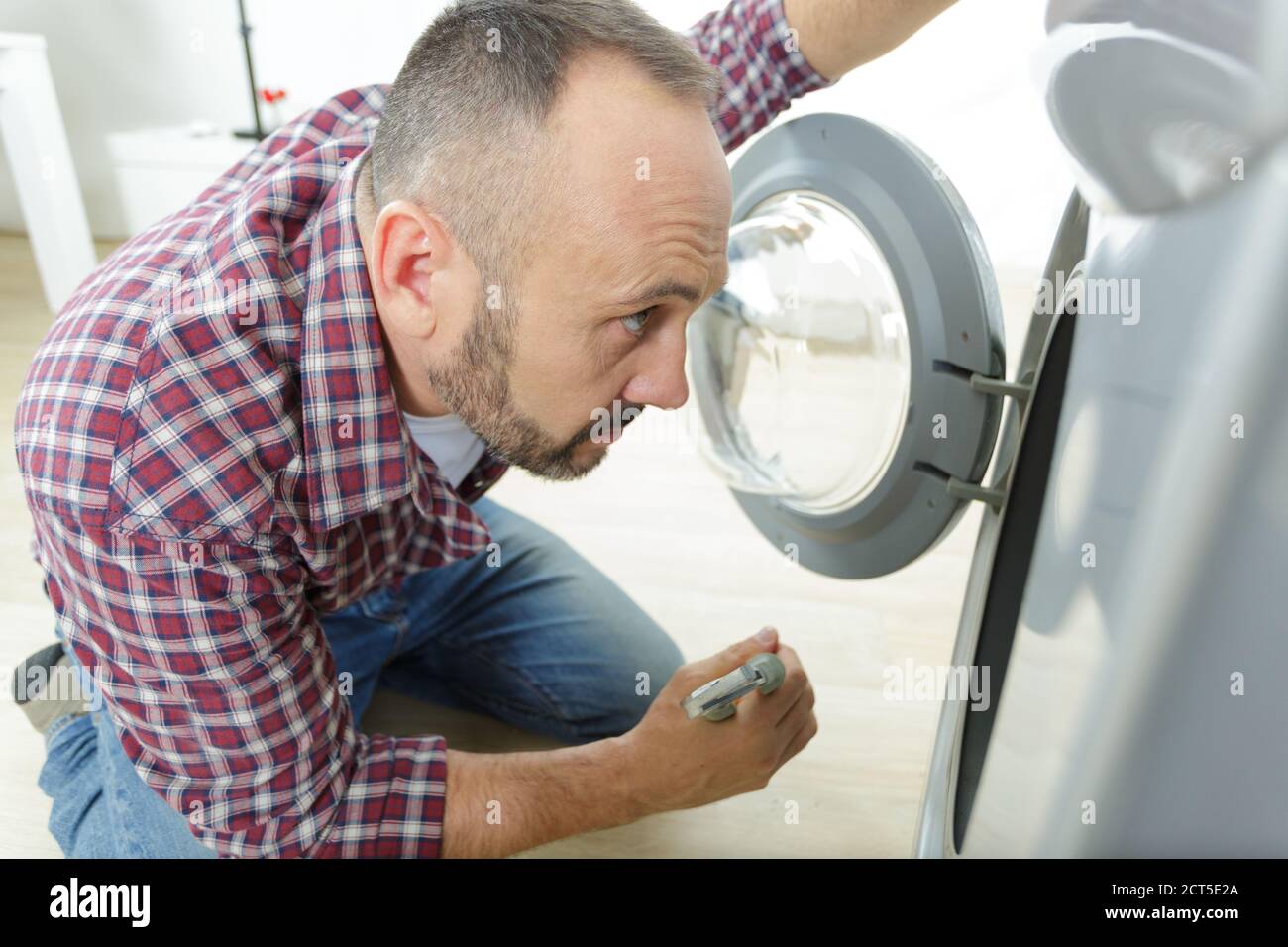 an engineer measure inspection product Stock Photo - Alamy