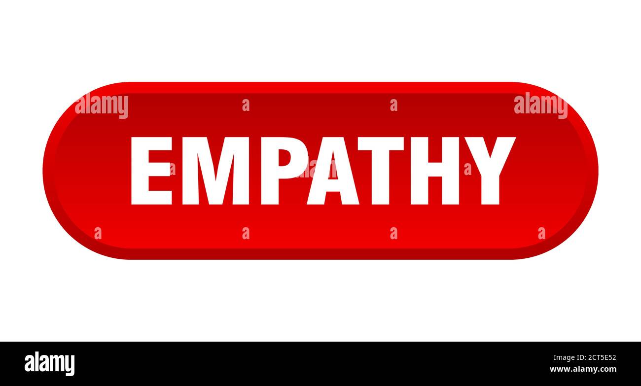 empathy button. rounded sign isolated on white background Stock Vector ...
