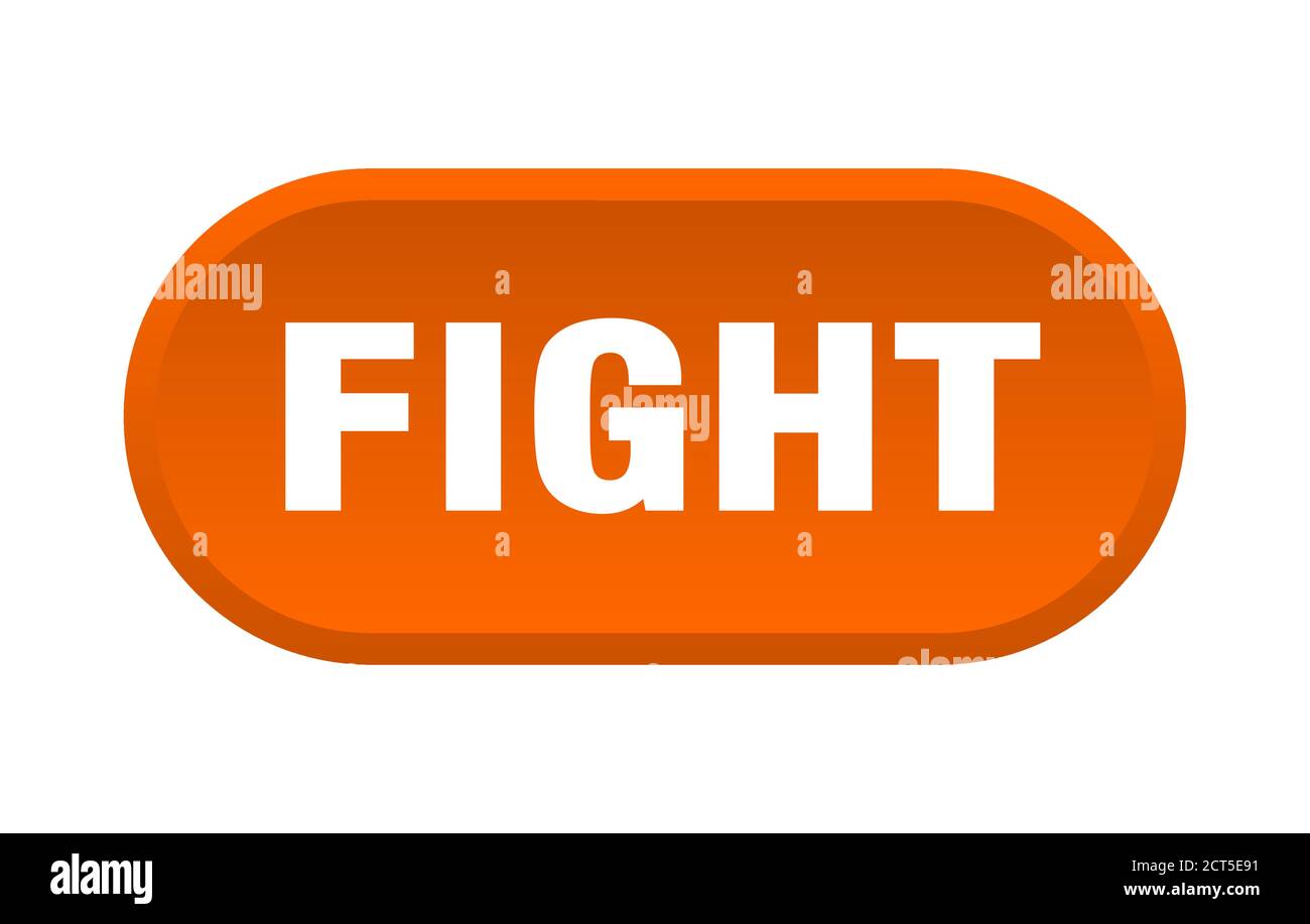 fight button. rounded sign isolated on white background Stock Vector ...