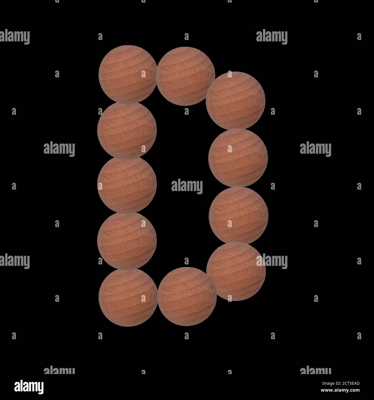 Letters of the alphabet made with wooden silhouettes isolated on ...