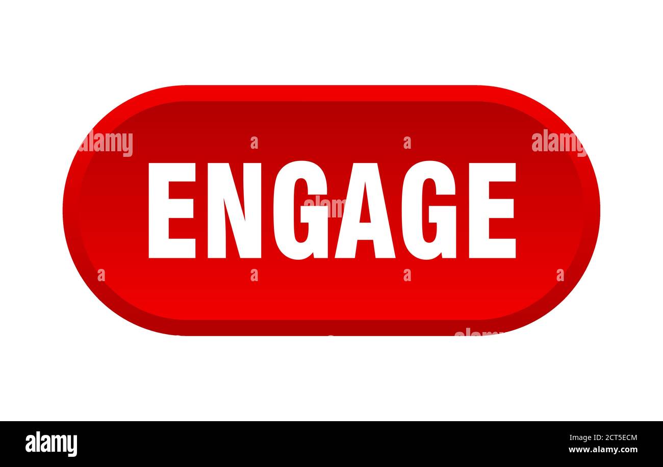 engage button. rounded sign isolated on white background Stock Vector ...