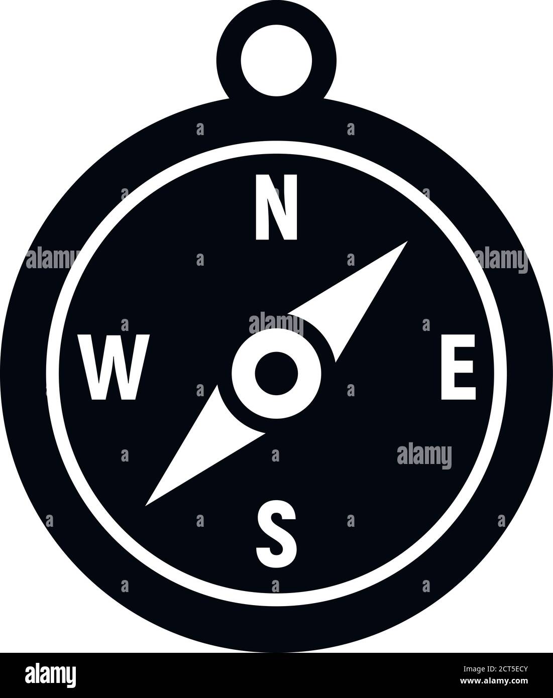 Hand explorer compass icon. Simple illustration of hand explorer ...