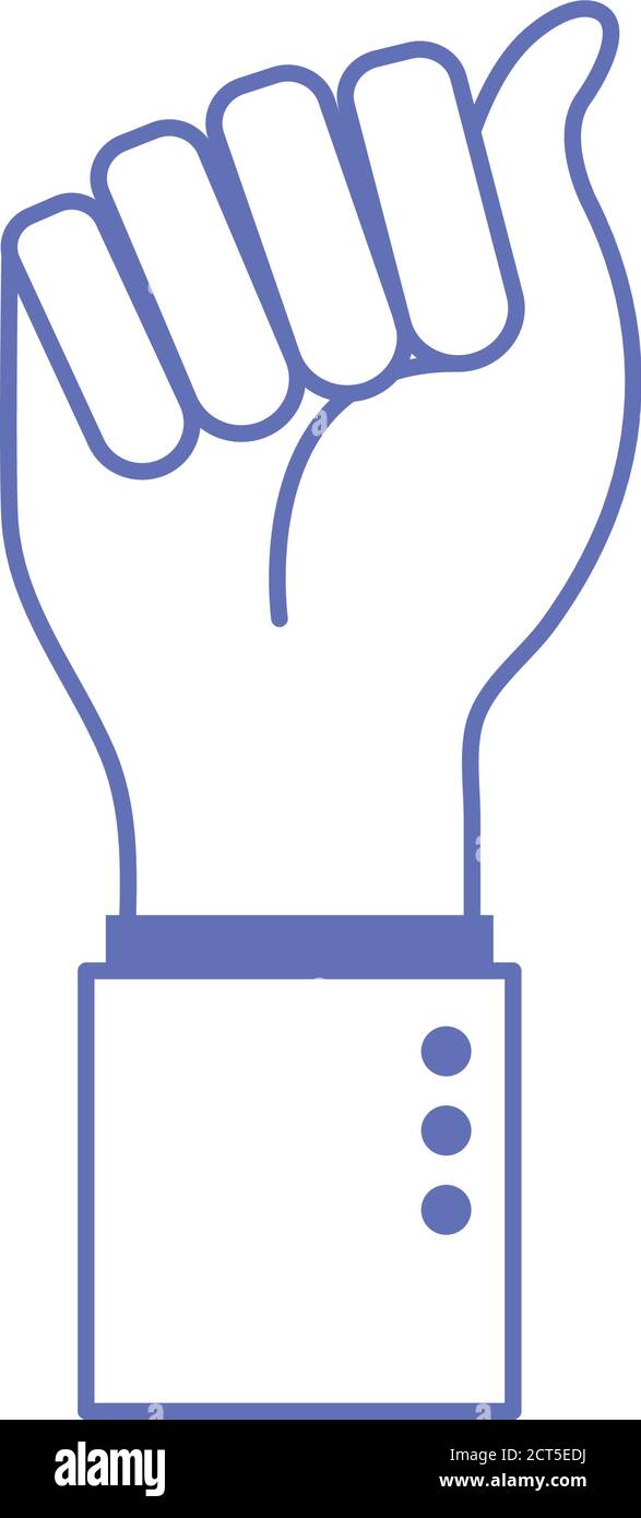 Hand person fill style Cut Out Stock Images & Pictures - Alamy
