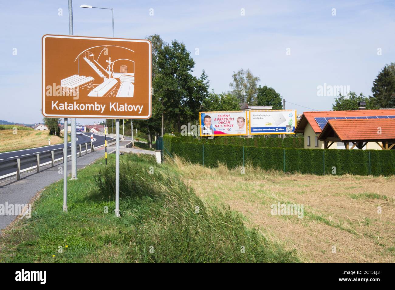 October 2-3, 2020, Czech regional elections billboard bearing Tomio ...