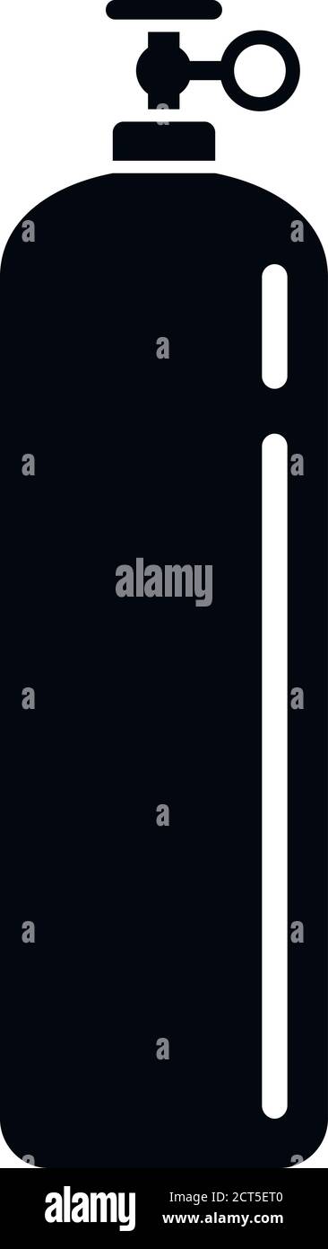 Gas cylinder storage icon. Simple illustration of gas cylinder storage ...