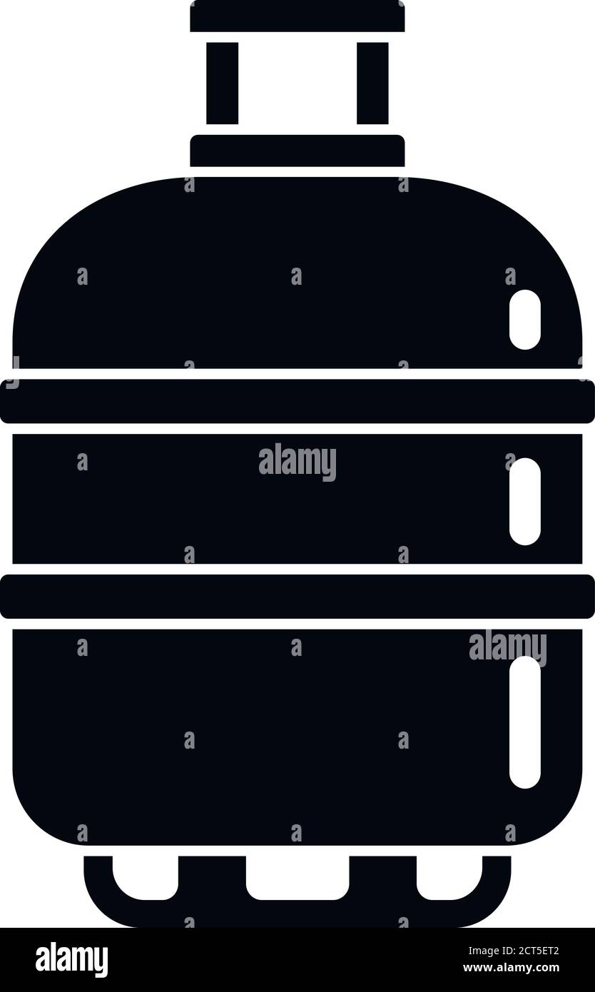 Gas cylinder butane icon. Simple illustration of gas cylinder butane ...